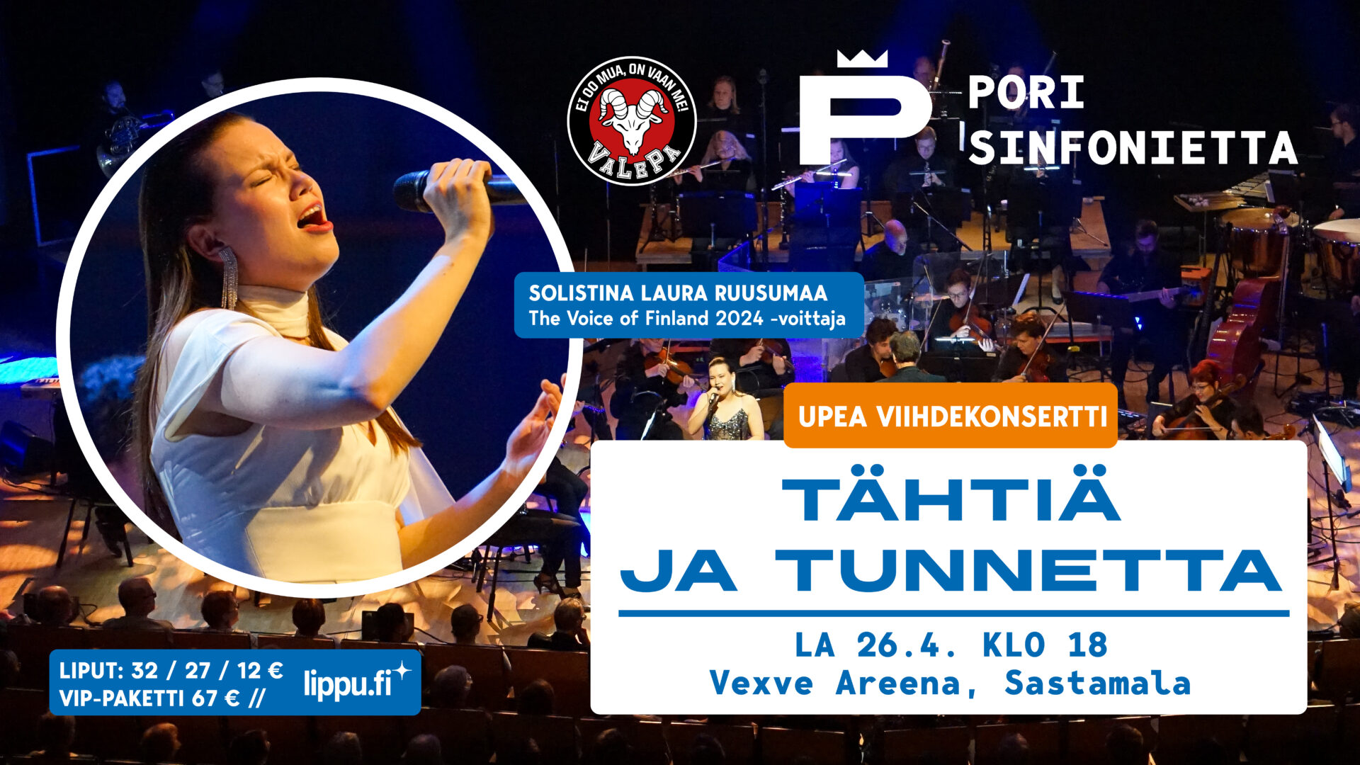 Tähtiä ja tunnetta Sastamalassa – Pori Sinfonietta ja The Voice of ...